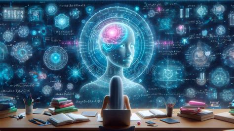 Female Artificial Intelligence Is Learning Generated Ai Stock Illustration Illustration Of