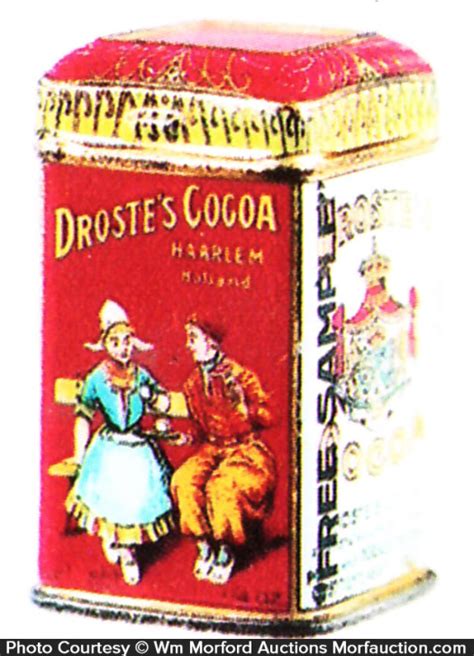 Droste Cocoa Sample Tin Antique Advertising
