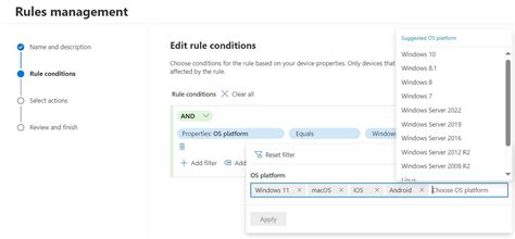 mde device tagging through dynamic asset rule management using