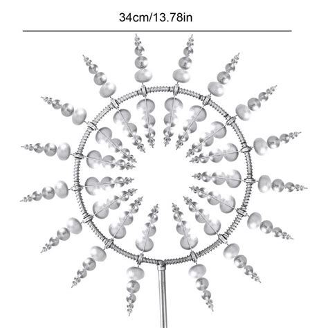 Уникална магическа метална вятърна мелница Външни въртящи се върти Ветроуловители Колектори