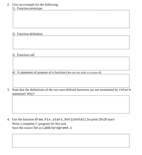 Solved Task 2 Void Functions With Void Argument Write