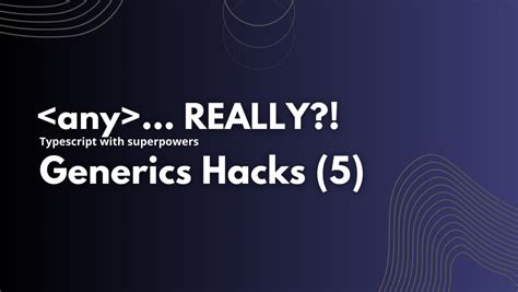 Typescript Any… Does Have Any Benefits In Your Code