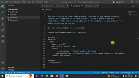 Node Modules Missing From Volume After Successful Npm Install Docker Youtube
