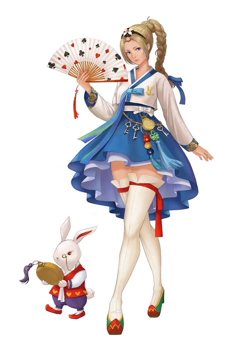 Alice And White Rabbit Alice In Wonderland Drawn By Dew Danbooru