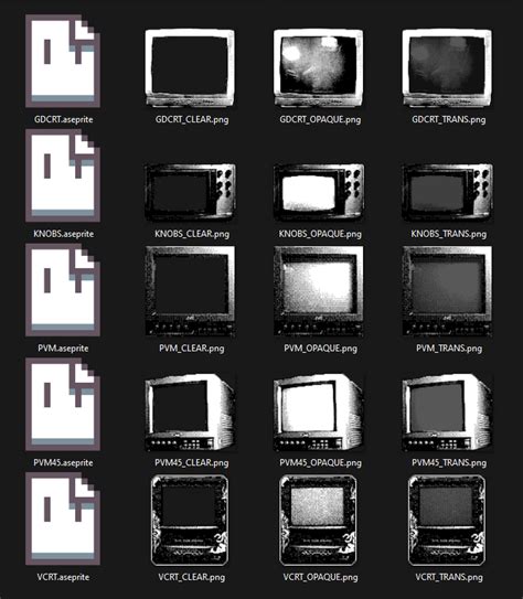 Pixel Art Crt Asset Pack By Zoë Wolfe