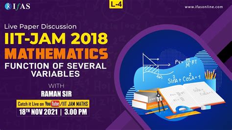 function of several variable paper discussion l 4 iit jam mathematics