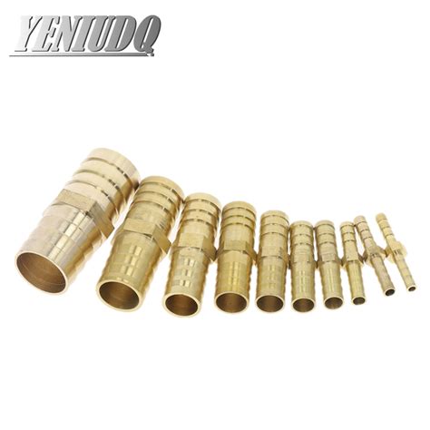 황동 직선 호스 파이프 피팅 동일 바브 가스 구리 바브 커플러 커넥터 어댑터 4mm 5mm 6mm 8mm 10mm