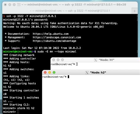 how to open xterm for mininet on macos to kin hang medium