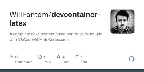 Github Willfantomdevcontainer Latex A Complete Development