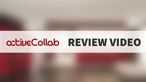 Video Activecollab Project Management Software Demo