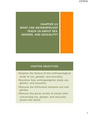 Ch PPT PDF Pdf CHAPTER WHAT CAN ANTHROPOLOGY TEACH US ABOUT SEX GENDER AND