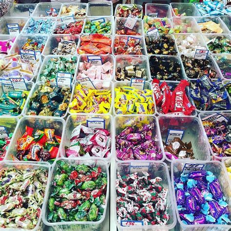 Russian Candy Assortment in Colorful Containers