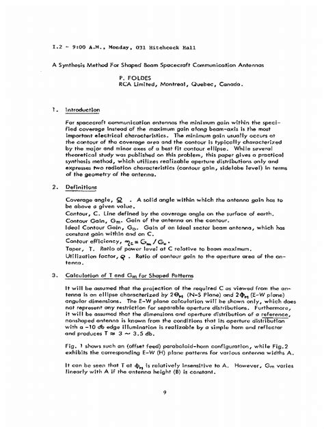 A Synthesis Method For Shaped Beam Spacecraft Communication Antennas Ieee Conference