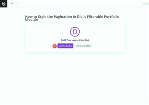 How To Style The Pagination In Divis Filterable Portfolio Module