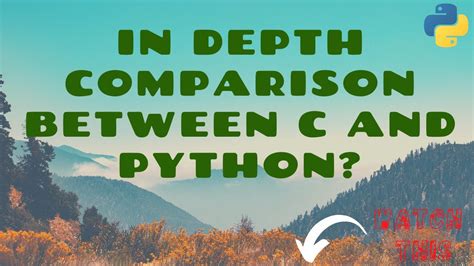 Lesson Comparision Between C And Python Hindi YouTube