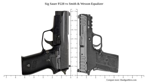 Sig Sauer P228 Vs Smith And Wesson Equalizer Size Comparison Handgun Hero