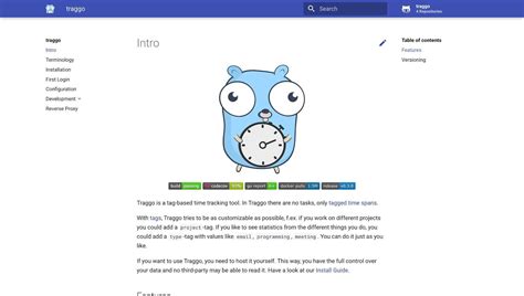 Traggo Self Hosted Time Tracking