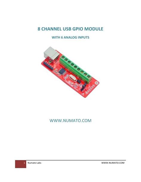 8 CHANNEL USB GPIO MODULE New Products