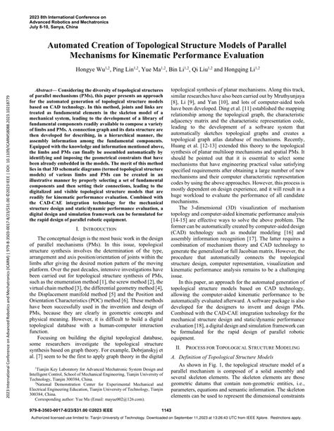 Pdf Automated Creation Of Topological Structure Models Of Parallel