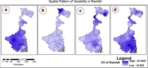 Spatial Pattern Of Variability Of Rainfall For Pre Monsoon A Monsoon
