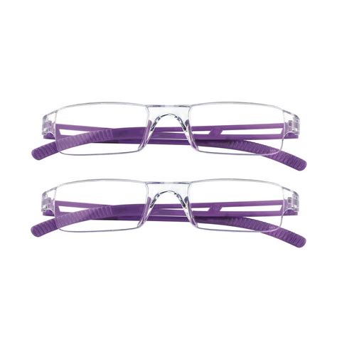 Lambbaa 2 Pack Reading Glasses Blue Light Blocking Computer Reading