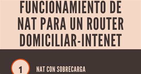 Como Funciona El NAT Para Un Router Domiciliar Se Conecte A Internet
