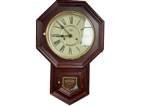 1 Danda Regulator Wall Clock Key Wind With Pendulum Mar 17 2023 Apple Tree Auction Center