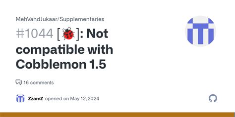 🐞 Not Compatible With Cobblemon 15 · Issue 1044 · Mehvahdjukaar