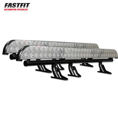 MCC 309BS Side Step Package Chrome Step Plate To Suit Toyota Hilux