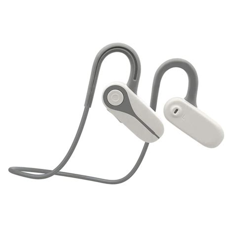 Novaspark Bone Conduction Earpiece With Built In Mic And Voice Assistant Support White