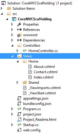 Scaffolding ASP NET Core MVC