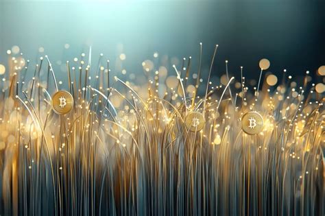 Exploring The Intersection Of Nature And Blockchain Technology In A Field Of Grass And Bitcoin