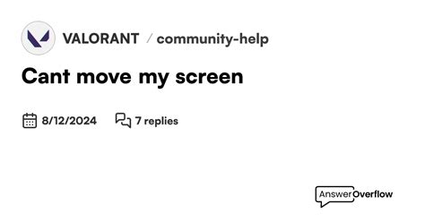 Cant Move My Screen Valorant