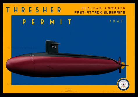Thresher Permit Class Submarine Ipad Pro And Procreate Rsubmarines