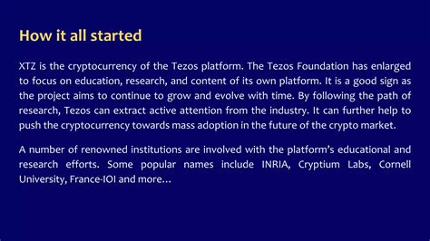 What Is Tezos Blockchain Ppt