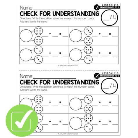 Lucky To Learn Math 1st Grade Lesson 26 Friends Of Ten Lesson
