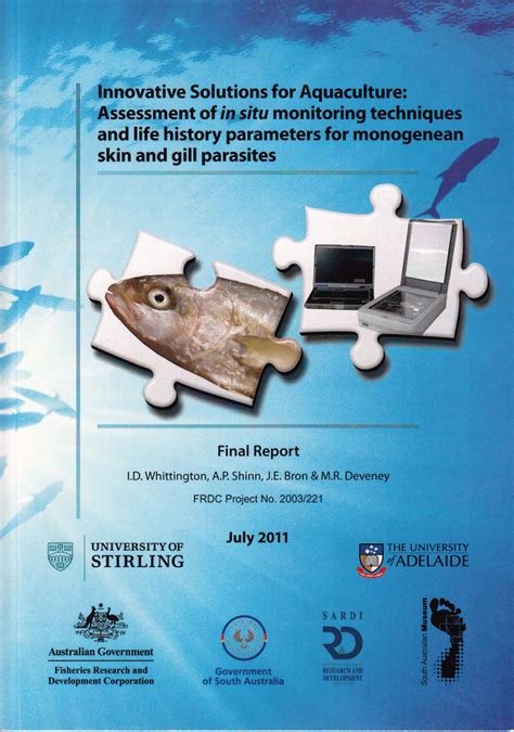 Pdf Innovative Solutions For Aquaculture Assessment Of In Situ Monitoring Techniques And Life