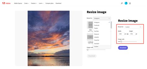 resize images in photoshop adobe express and photo resizer