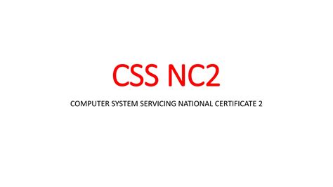 CSS NC Pptx