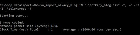 Sql Server Bcp Import Skip And Map Columns Using Views ~ Ozkary
