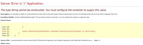 C How To Resolve A Type That Is Being Injected To A Controller With