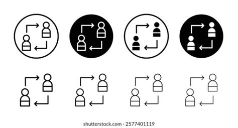 User Switch Icon Vector Logo Set Stock Vector Royalty Free 2577401119 Shutterstock
