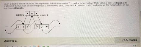 Solved Given A Double Linked Structure That Represents