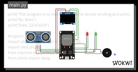 Ultrasonic - Wokwi ESP32, STM32, Arduino Simulator