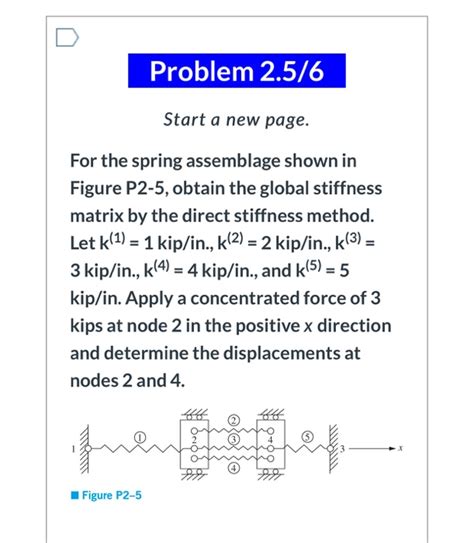 solved question problem 2 5 6 start a new page for the spring