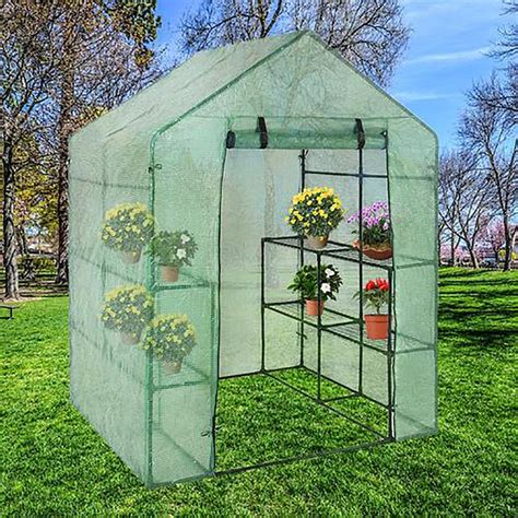 便攜式 Pvc 花園溫室蓋戶外迷你溫室步行 蝦皮購物