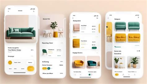 Premium Photo Set Of Mobile Screens With UI Design