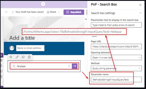 Site Page Pnp Search Box Web Part Syntax To Use Managed Property Microsoft Community Hub