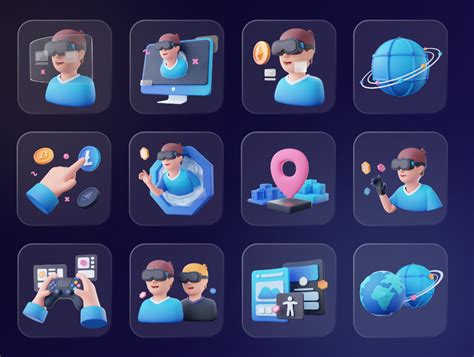 Metaversy Metaverse 3d Icon Set — 3d Assets On Ui8 3d Icons Icon