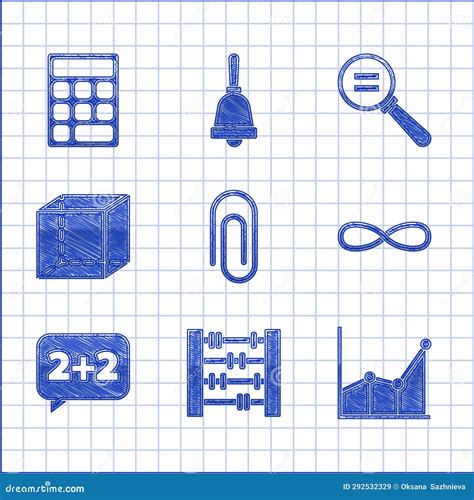 Set Paper Clip Abacus Graph Schedule Chart Diagram Infinity